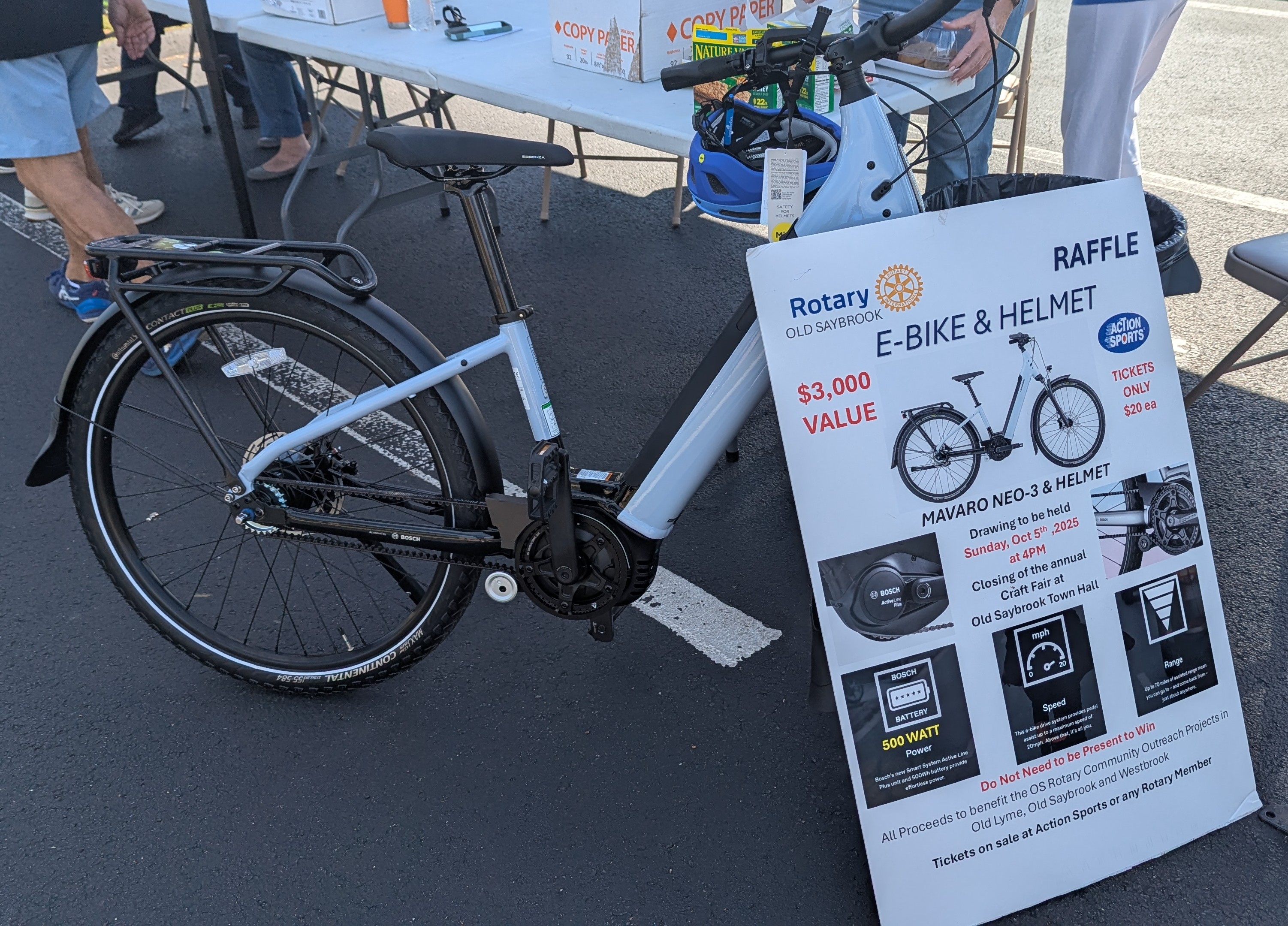 E-Bike and Helmet Raffle Drawing